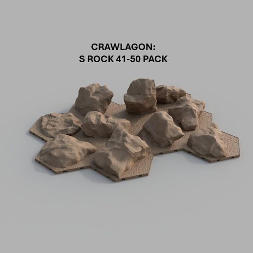 🪨 CRAWLAGON: *S Rock 41-50 PACK* || RC rock crawling system for 1/24, 1 ...