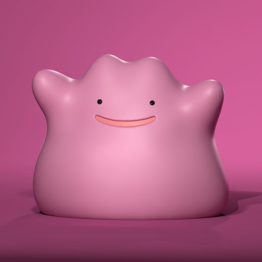 STL file Ditto Pokemon 🐉 ・3D printer design to download・Cults