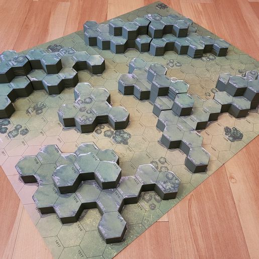 🗺️ BATTLETECH TERRAIN MAP ROLLING HILLS #3 (BATTLETECH MAP PACK ...