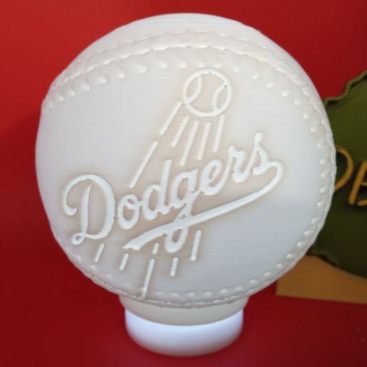 ⚾ Los Angeles Dodgers 3D BASEBALL LIGHT・ STL File for 3D printing・Cults