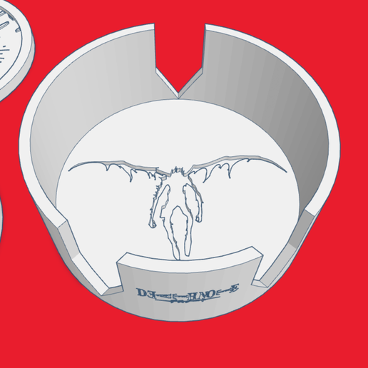 STL file DEATH NOTE COASTER SET WITH HOLDER 🏠 ・Model to download and 3D ...
