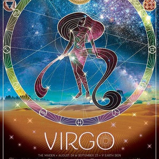 STL file virgo zodiac sign ♍ ・3D print design to download・Cults