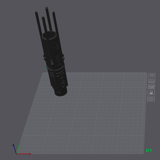 Meetra Surik Lightsaber FanART Xenopixel Compatible・ STL File for 3D ...