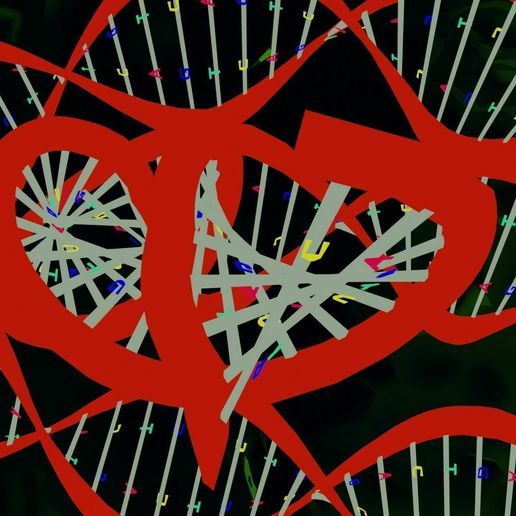 🧬 helix dna label bacteria flagella bacilli Low-poly 3D model・ STL File ...