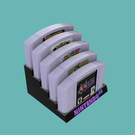 🕹️ NINTENDO 64 GAME STAND (STAIRS MODEL)・ STL File for 3D printing・Cults