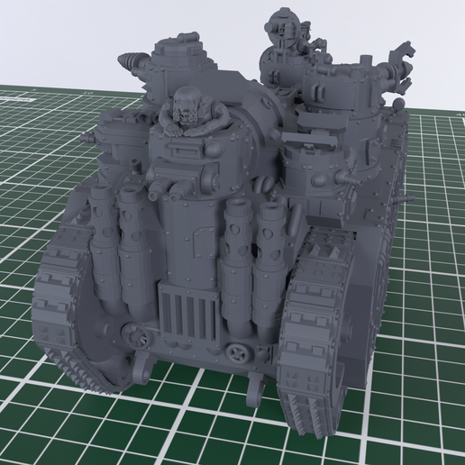 🪖 Mega Scrap Tank・ 3D File for ・Cults