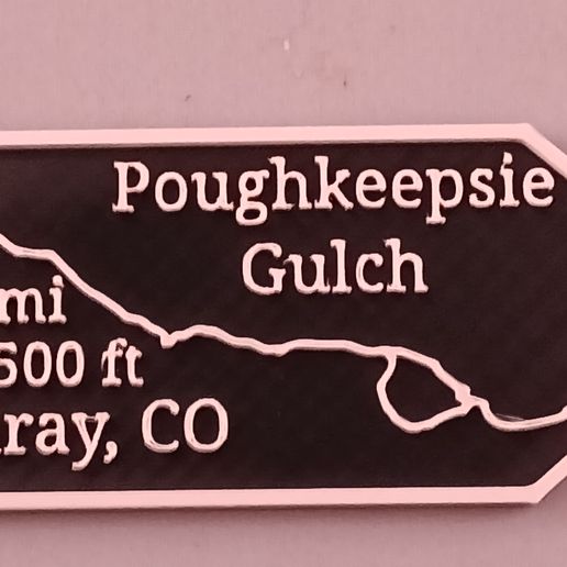 📛 Maverick's Trail Badge Poughkeepsie Gulch Ouray Colorado・ OBJ File ...