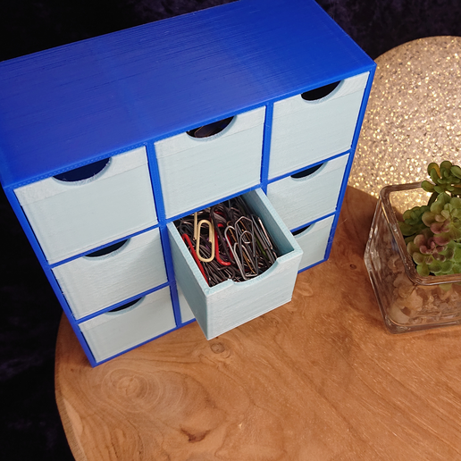 📦 Organizer box with 9 drawers・Free STL File for 3D printing・Cults
