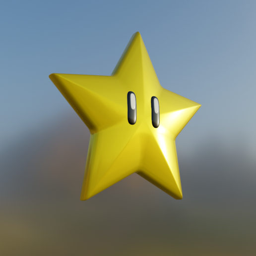 ⭐ Star - Super Mario Bros・ STL File for ・Cults