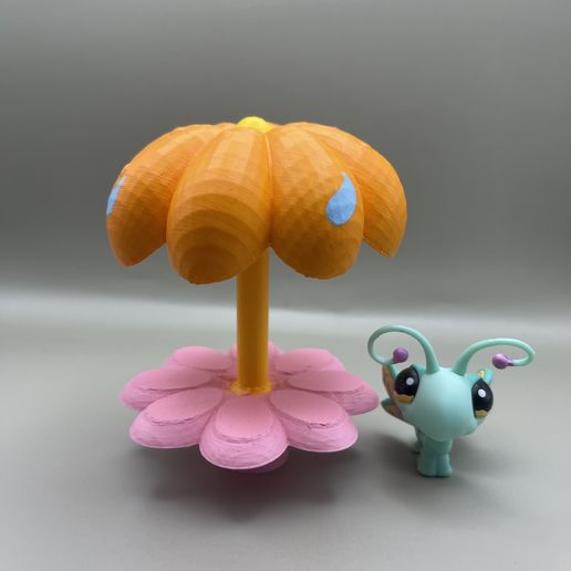 💐 Littlest Pet Shop LPS Flower outdoor table・ STL File for 3D printing ...
