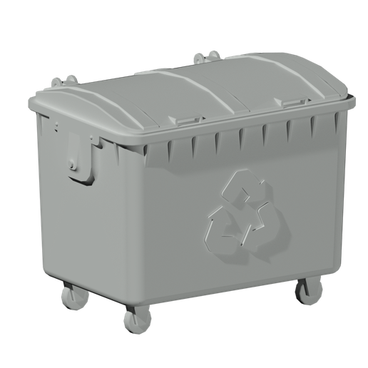 🏢 Office trash container・ STL File for 3D printing・Cults