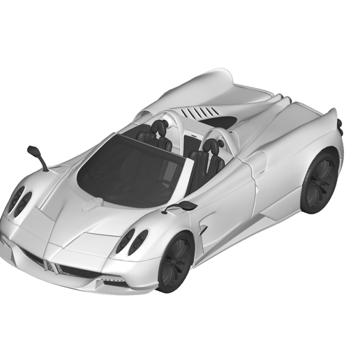 🚗 pagani huayra・ 3D File for 3D printing・Cults