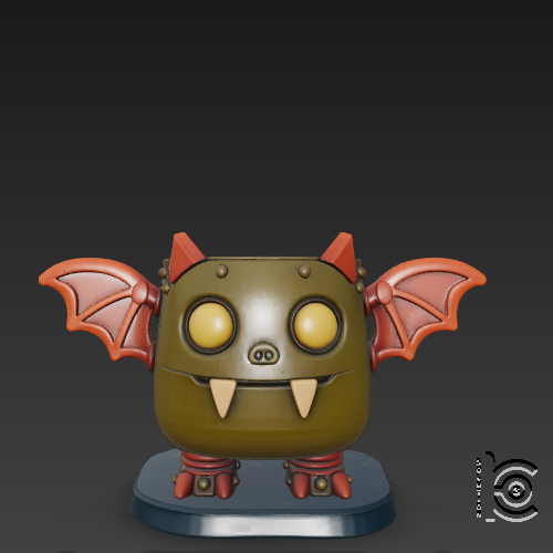🧛 BatBox - Cute Vampire Bat Figure for 3D Printing・ STL File for 3D ...