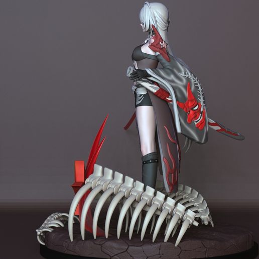 ⭐ ACHERON HONKAI STAR RAIL stl 3d print・ 3D File for 3D printing・Cults