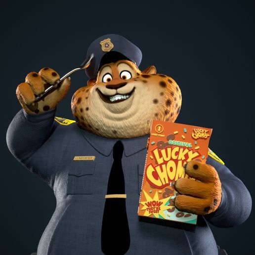🐆 Clawhauser Zootopia・ STL File for 3D printing・Cults