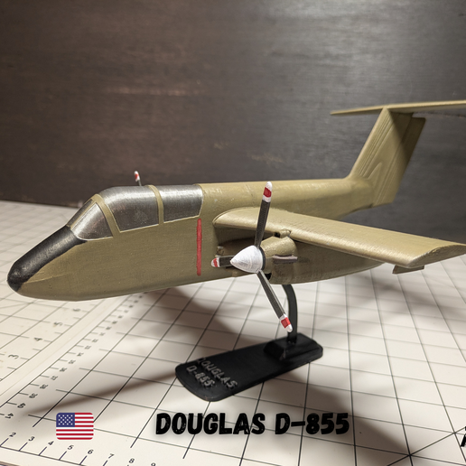 ️ DOUGLAS D-855 aircraft prototype・Free STL File for 3D printing・Cults
