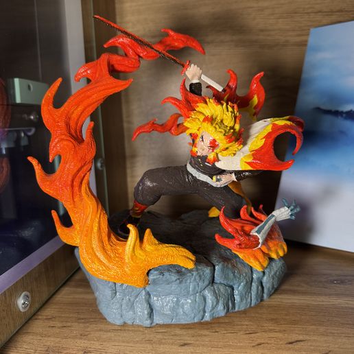 💬 Demon Slayer - Rengoku・3D Print with the Anycubic Vyper 3D printer・Cults