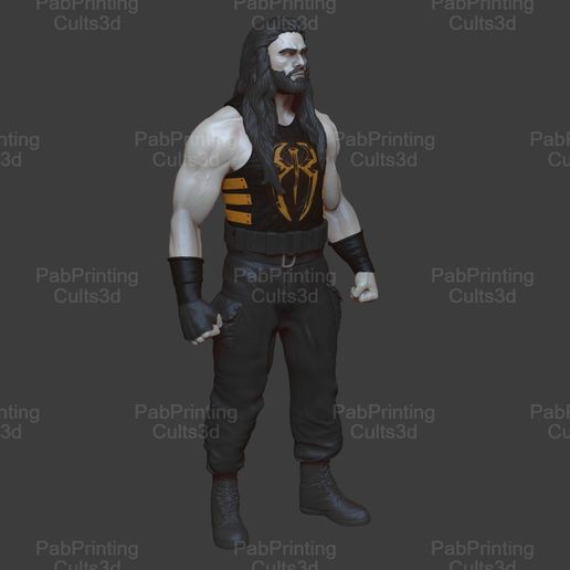👾 WWE ROMAN REIGNS・ STL File for 3D printing・Cults