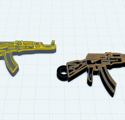 STL file AK-47 key rings 🔑 ・Model to download and 3D print・Cults
