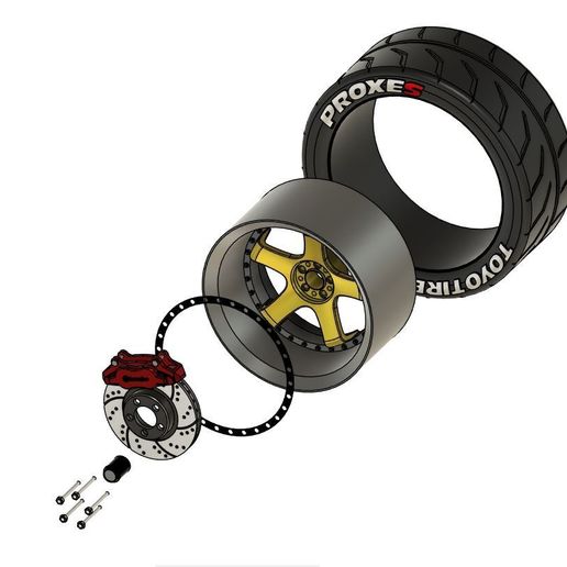 🛞 Work GT5 Wheel・ STL File for 3D printing・Cults