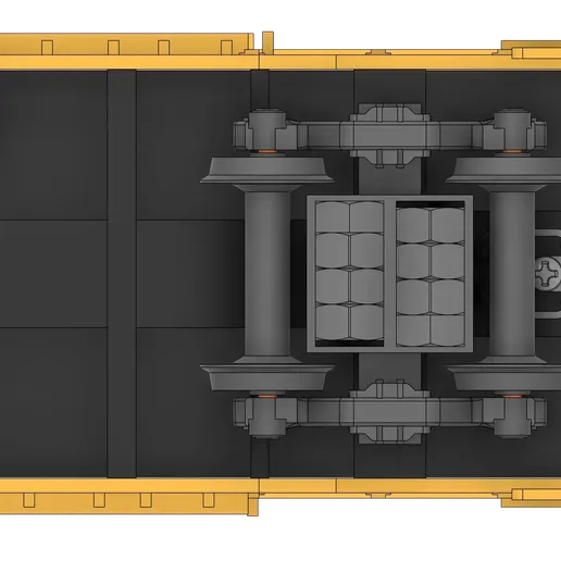 🐉 Bogie Freight 1750 840 - Dragon Railway・Free 3D File for 3D printing・Cults