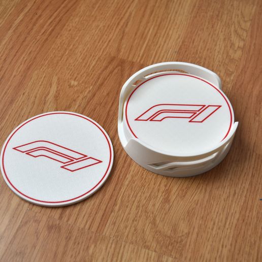 STL file F1 Coasters 👾 ・3D print object to download・Cults
