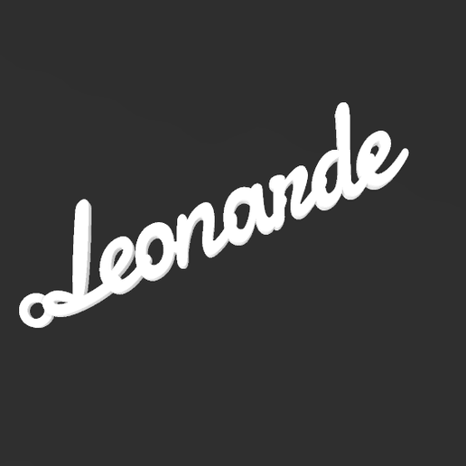 👩 Leonarde・ STL File for 3D printing・Cults