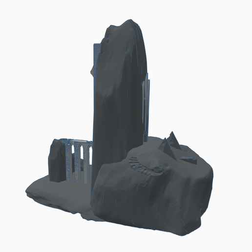 💍 Entrance to Mount Doom diorama・ STL File for 3D printing・Cults