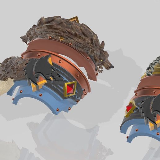 Fichier STL Epaulettes Space Vikings Catafrac・Modèle pour impression 3D ...