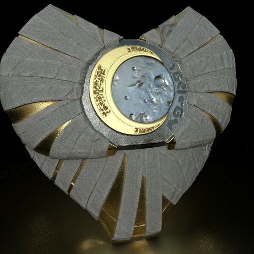 🌙 Moon Knight Chest Armour with Removable Crescent Dart 3d digital ...