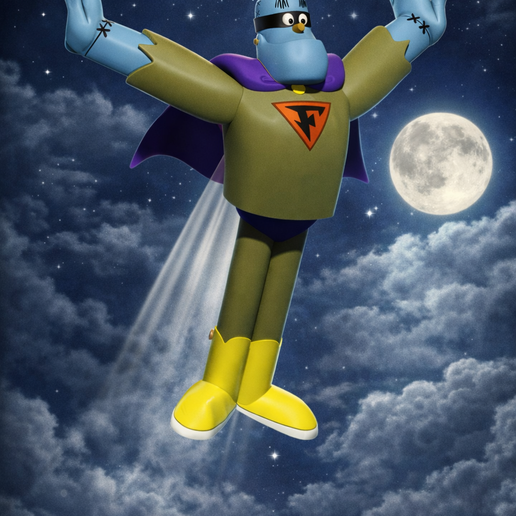 👾 Frankenstein Jr Hanna-Barbera fanart・ STL File for 3D printing・Cults