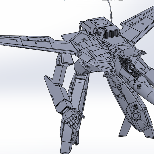 🪖 Macross Gerwalk・ 3D File for 3D printing・Cults