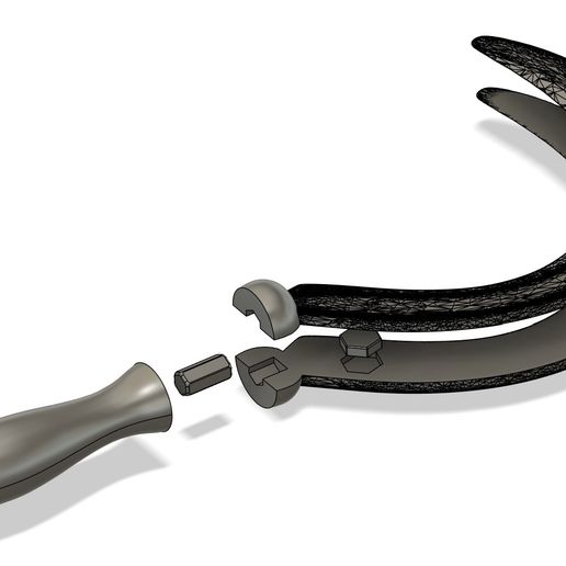 🧸 A soviet sickle・Free STL File for 3D printing・Cults