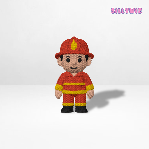 knitted fireman