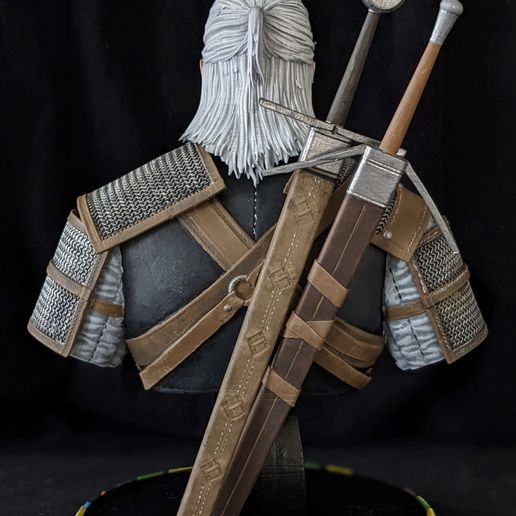 👤 Geralt bust・ STL File for 3D printing・Cults