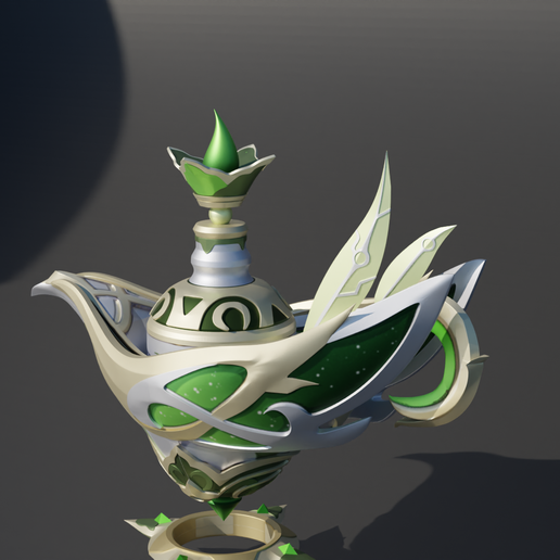 🎭 Genshin impact A Thou­sand Float­ing Dreams Nahida Catalyst model 3d ...