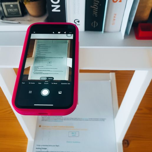 📞 Phone Docs Scanner Stand・ STL File for 3D printing・Cults