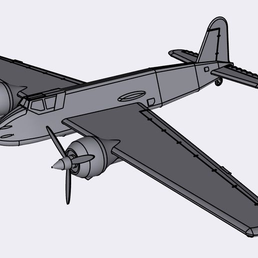 ️ Hs 129・Free 3D File for ・Cults