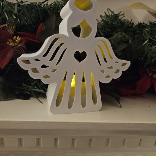 👼 Angel tealight holder・Free STL File for 3D printing・Cults