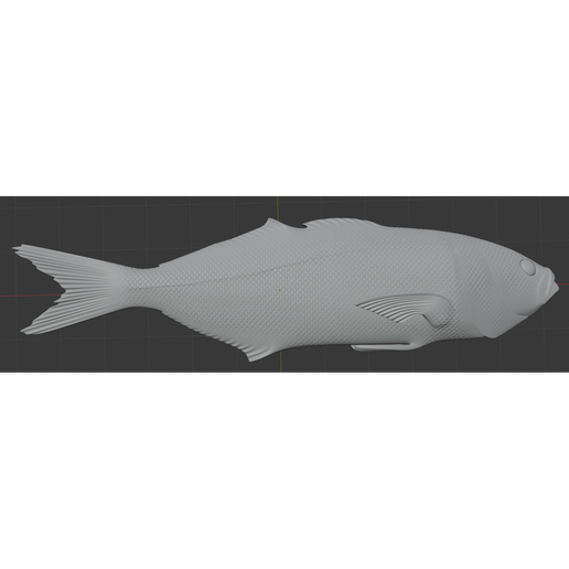 🐠 Blue Fish・ STL File for 3D printing・Cults