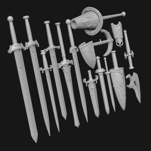 ⚔️ Swords・ STL File for 3D printing・Cults