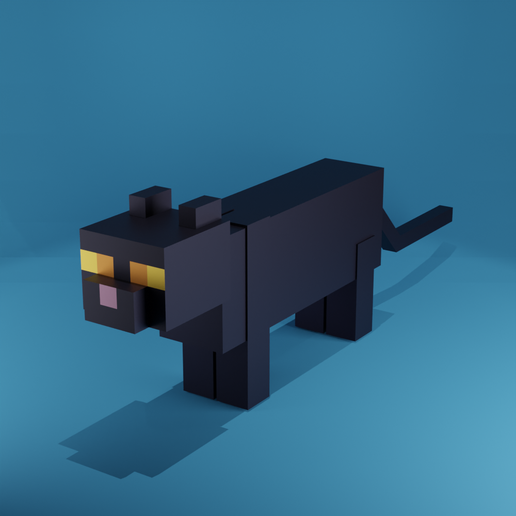 Archivo STL Gato minecraft 🐱 ・Modelo de impresión 3D para descargar・Cults