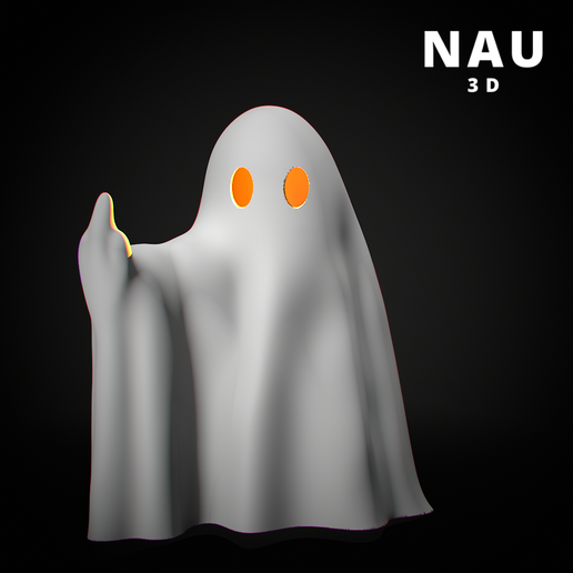 Archivo STL RUDE GHOST - GHOST MIDDLE FINGER HALLOWEEN 👻 ・Objeto de ...