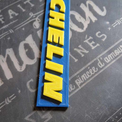 OBJ file MICHELIN lettering 👽 ・3D printer model to download・Cults