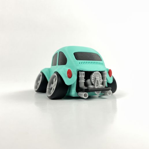 🪲 Tooned VW Beetle - model kit・ STL File for 3D printing・Cults