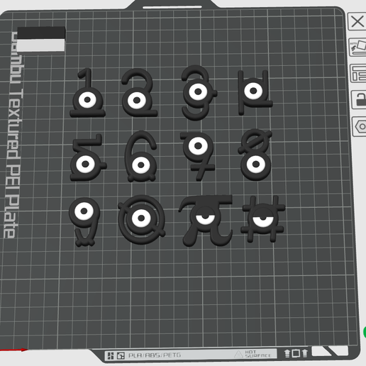 3MF file Unown Numbers 🔢 ・3D printable design to download・Cults