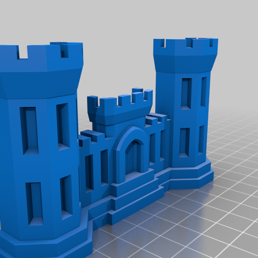 🏰 Engineer Castle - One Sided・Free 3D File for ・Cults