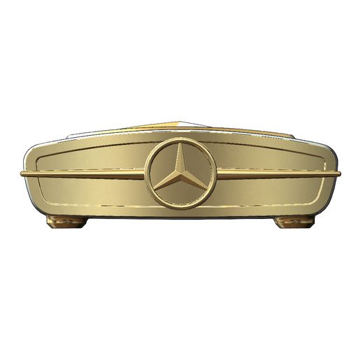 🚗 Front grille Mercedes logo 300SL gullwing sculpture weight 3D print ...