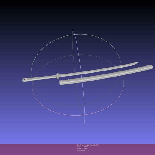 🗡️ Blue Exorcist Rin Okumura Kurikara Sword And Sheath・ STL File for 3D ...