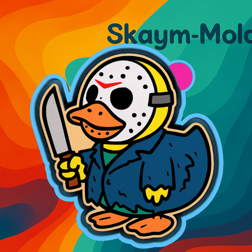 🦆🔪 Jason Voorhees Duck Mold – Freshie, Ornament, Resin & Candle Mold 🎃 ...